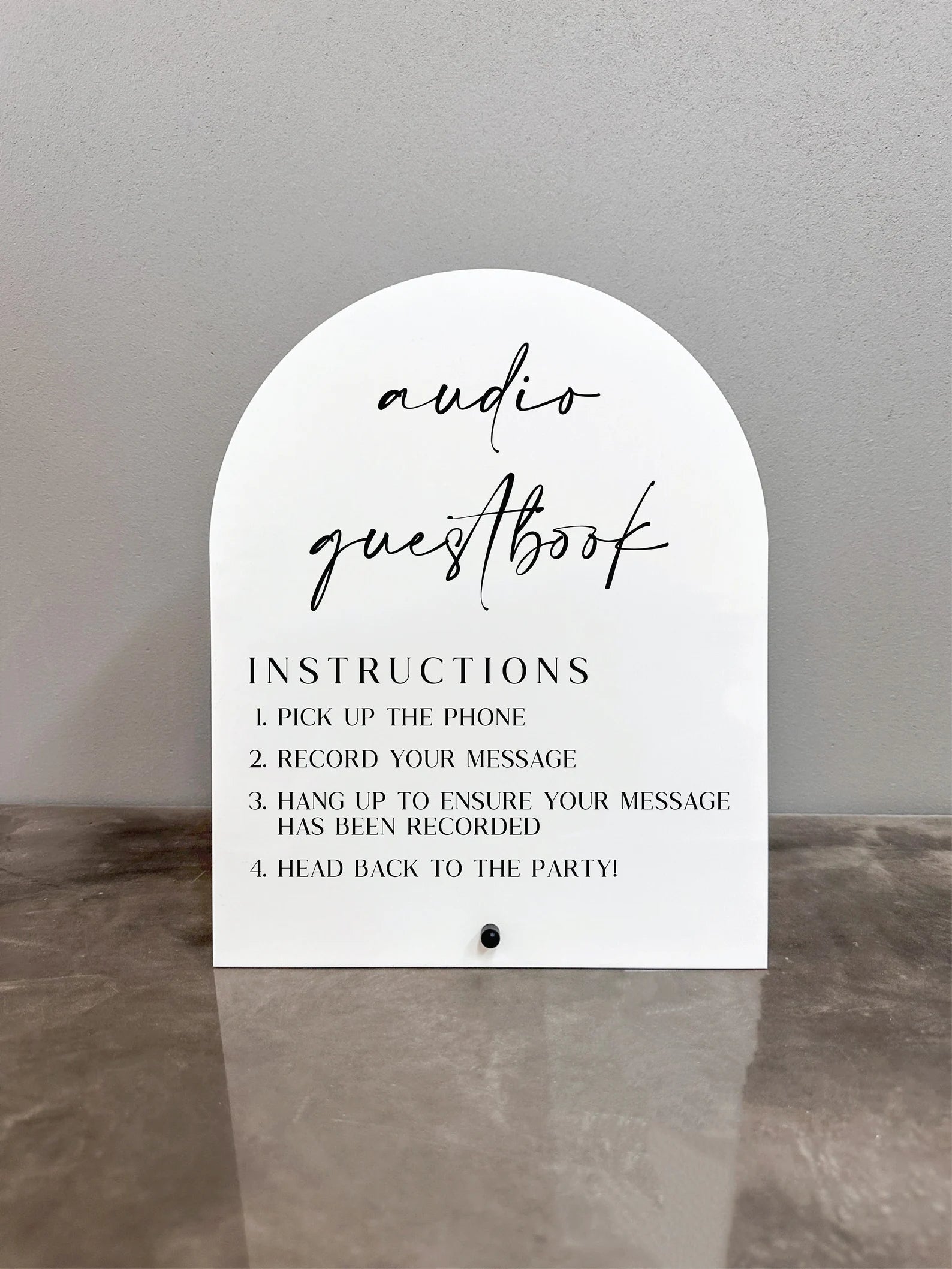 Audio Guestbook Sign – Color and Etch